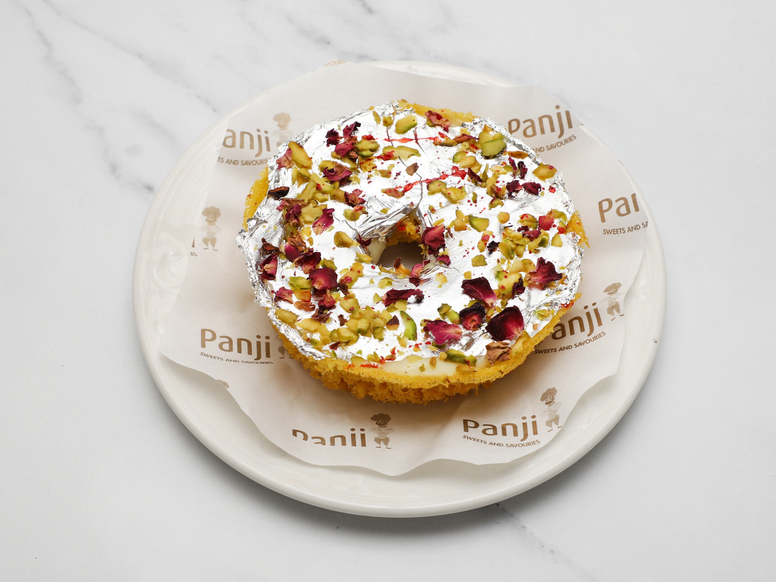 Malai Ghevar/ Malai Ghewar 1 Piece of 4 Inch | Indian Sweet | Panji ...