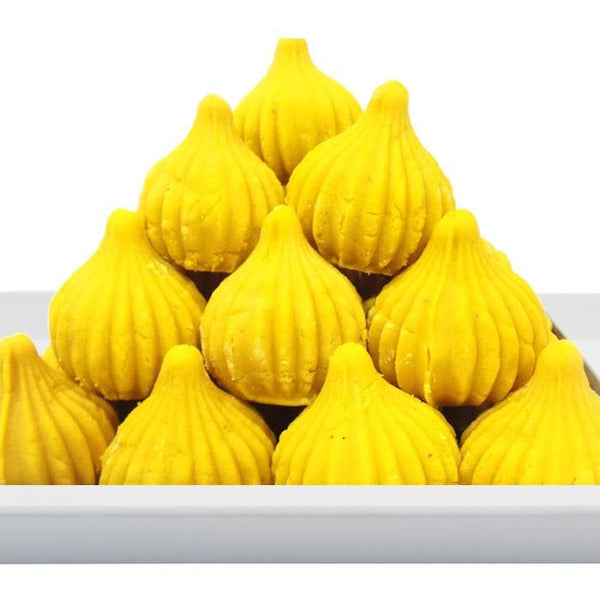 Kesar Mava Modak - Panji Sweets & Savouries LTD