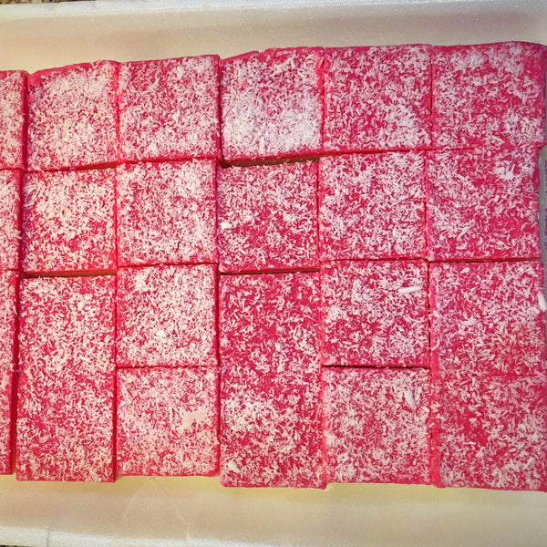 Pink Coconut Barfi - Panji Sweets & Savouries LTD